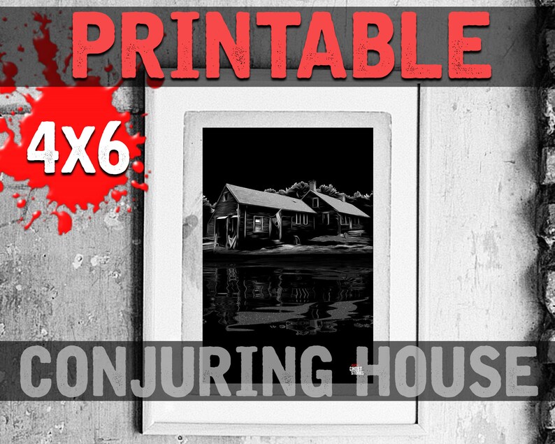 Printable Conjuring House Art 4x6 Frameable Horror - Etsy