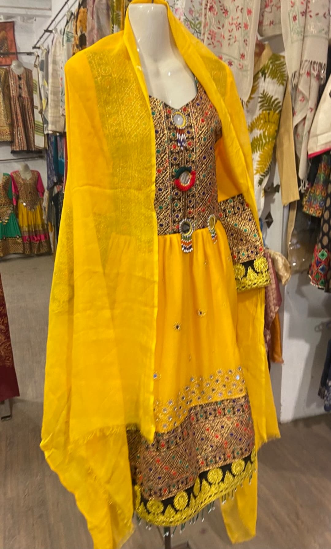 Handmade Embroidered Afghan Kuchi Dress: Traditional Party/eid Dress ...