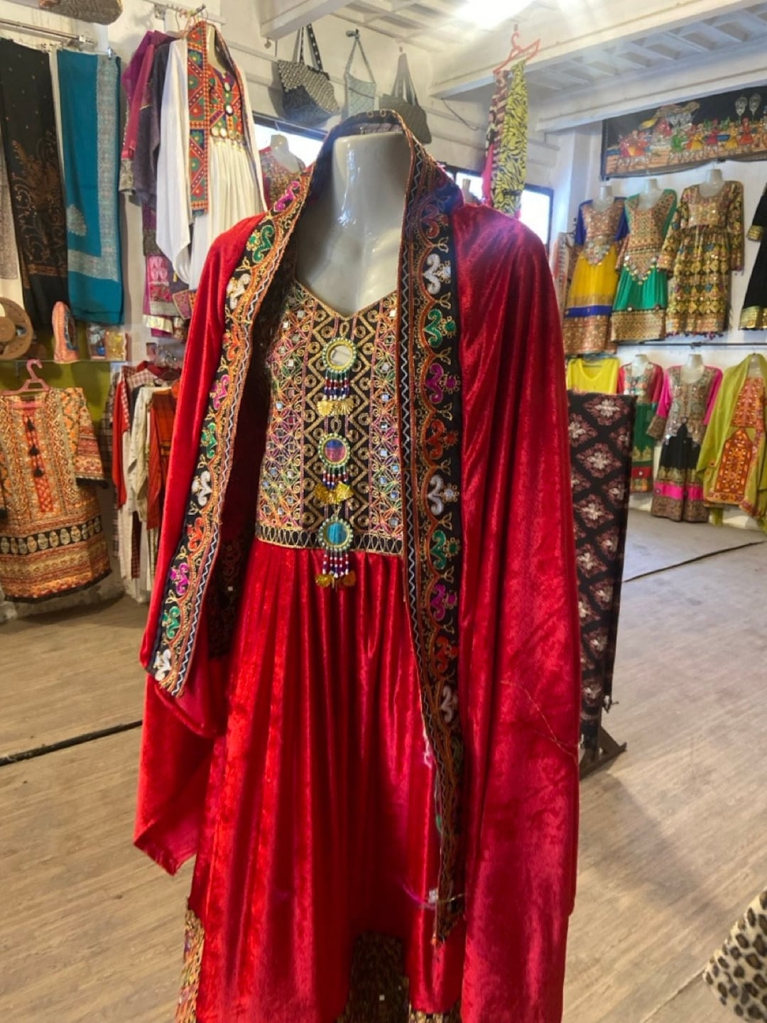 Afghani Traditional Hand Embroidered Handmade Bakhmali Winter Clothes ...