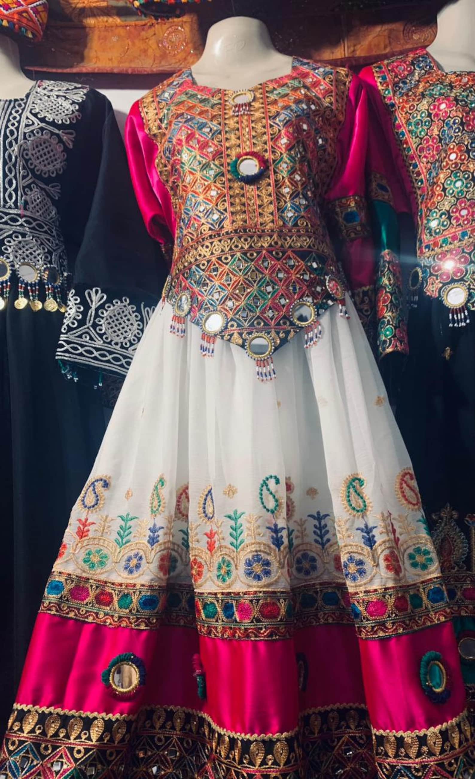 Traditional Afghani Handmade Embroidered Dress | Afghani Kochi Dress ...