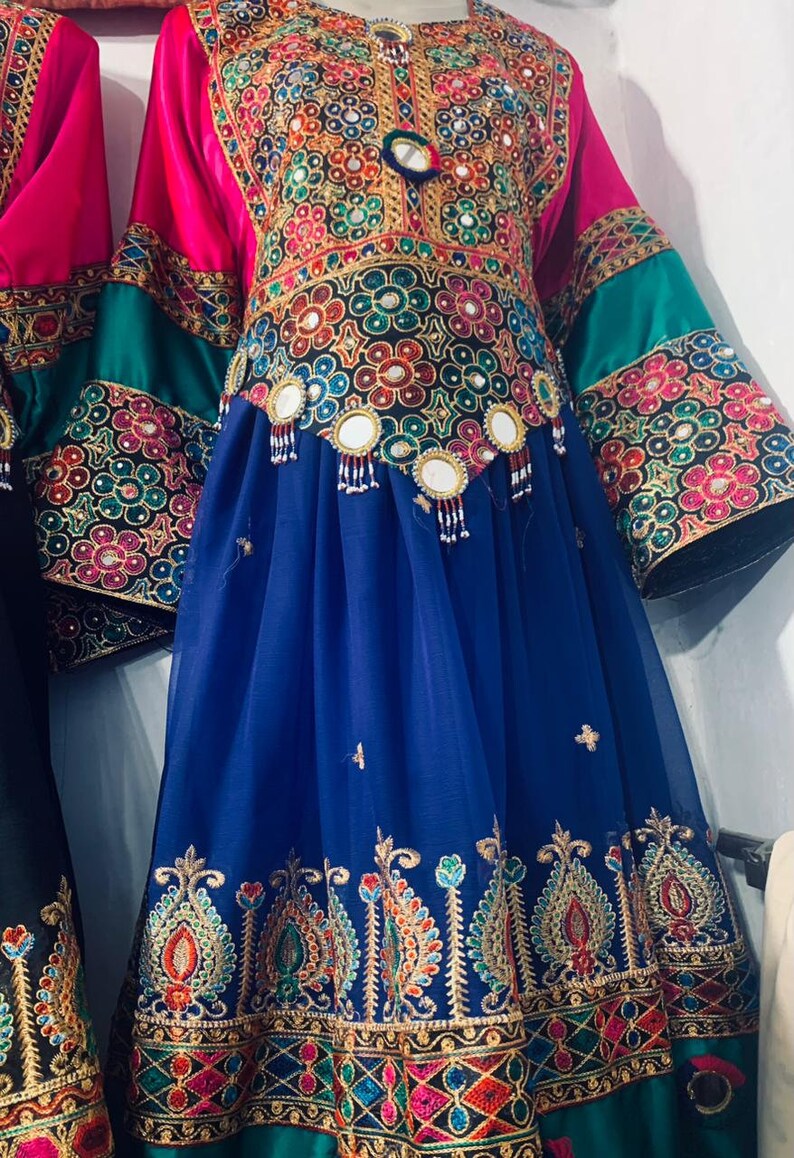 Traditional Afghani Handmade Embroidered Dress Afghani Kochi - Etsy