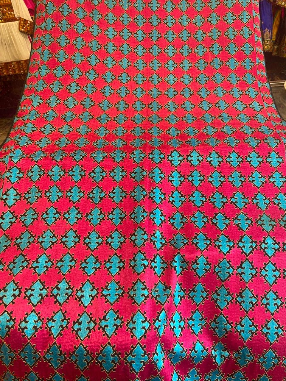 Vintage Silk Phulkari Swati Hand Embroidered Shawl, Phulkari Shawl ...