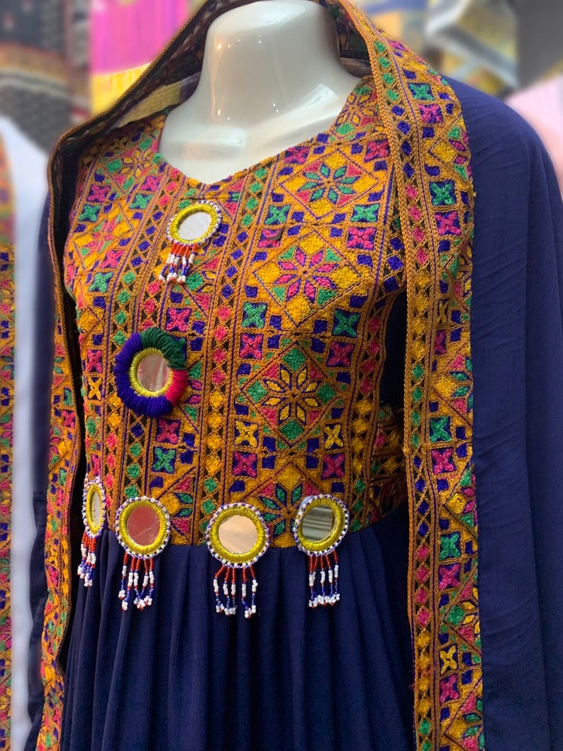 Kuchi Dress, Traditional Afghani Handmade Embroidered Kochi Dress ...