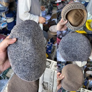 Handmade Wool Pakol Hat: Swat Valley Tweed Cap, Winter Wear - Etsy
