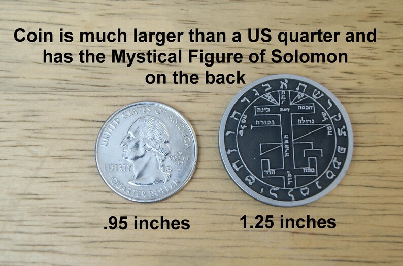 7 Pentacles of Saturn 1.25 Inch Coins King Solomons Holy Pentacles ...
