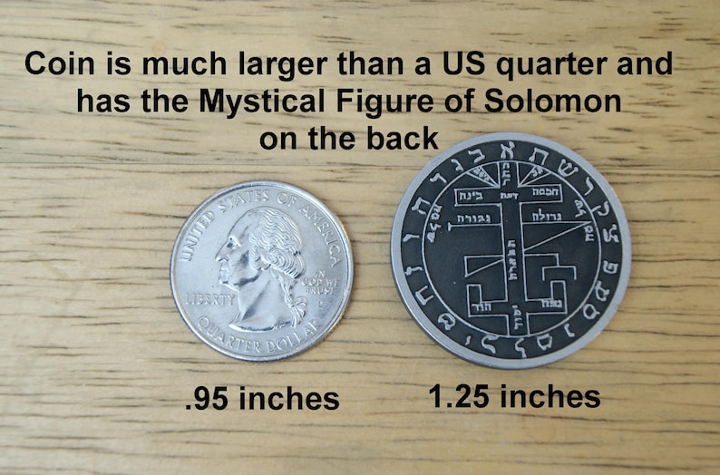 5th Pentacle of Venus Coin King Solomons Pentacles Seal of Solomon ...