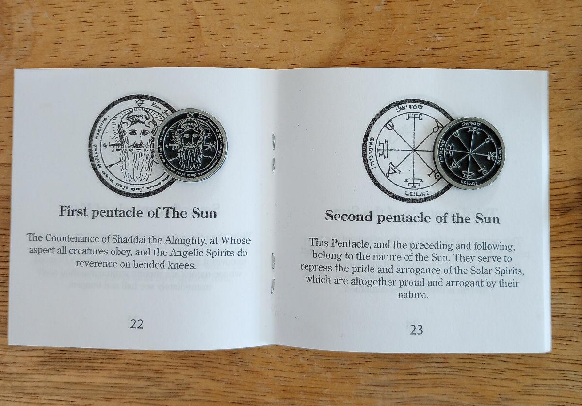 44 Planetary Pentacle Seals Metal Coin Talismans Set Occult Tools From ...