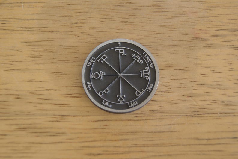 7 Pentacles of Saturn 1.25 Inch Coins King Solomons Holy Pentacles ...