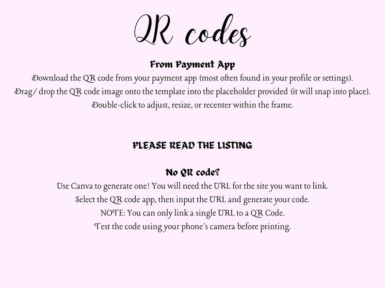 Editable Scan to Pay Sign, QR Code Sign Template, Printable Payment ...