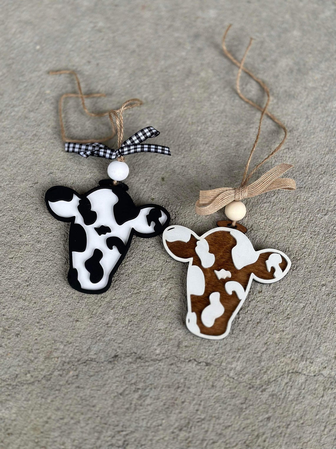 Cow Car Charms - Etsy