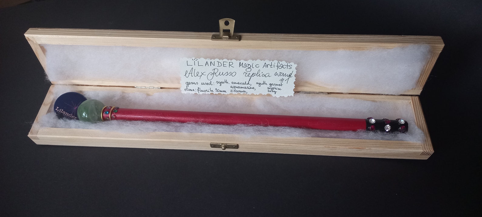 Alex Russo Wand With Real Gems and Fluorite Stone - Etsy