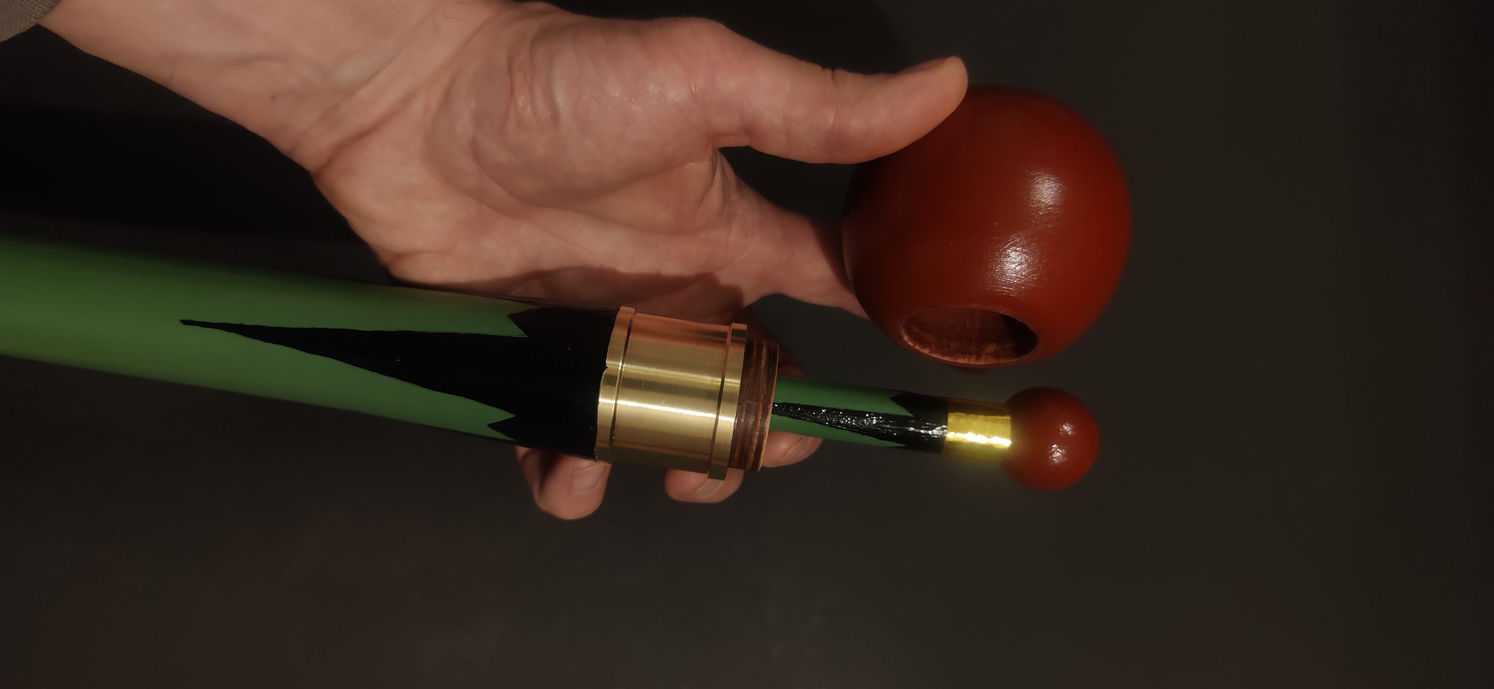 SET of Skender Wand and Walking Stick With Wand Compartment Inside - Etsy