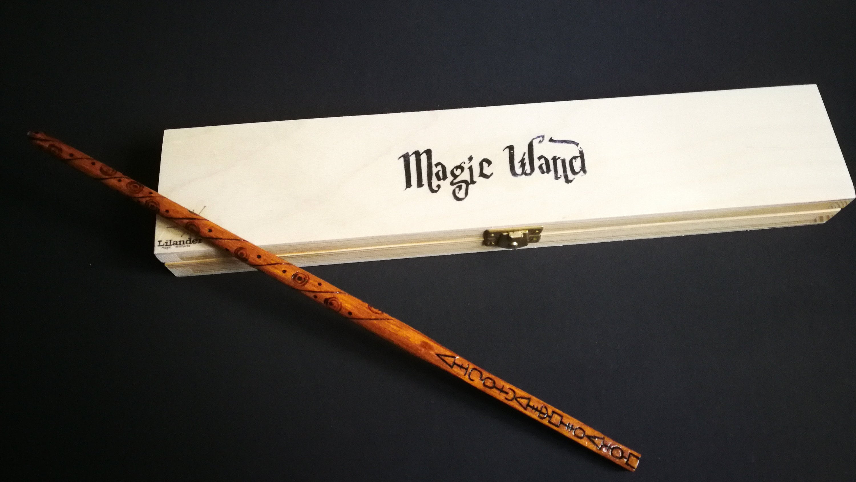 Sirius Black Wooden Wand Hand Crafted in Wooden Box LILANDER Harry ...