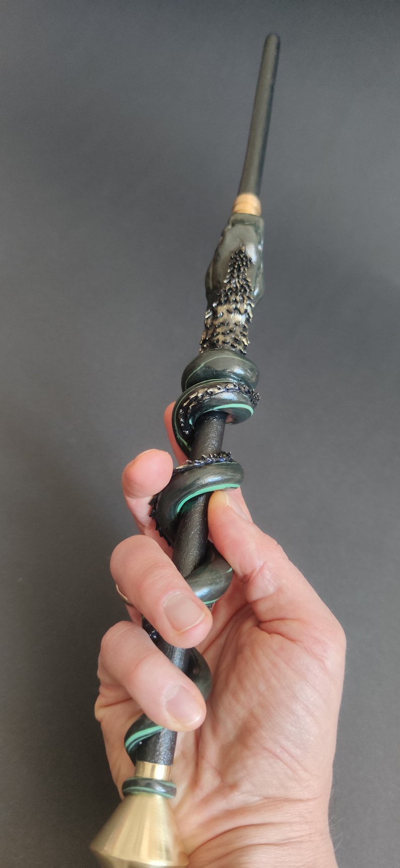Serpentus Furor Wooden Snake Magic Wand Hand Made by Lilander - Etsy