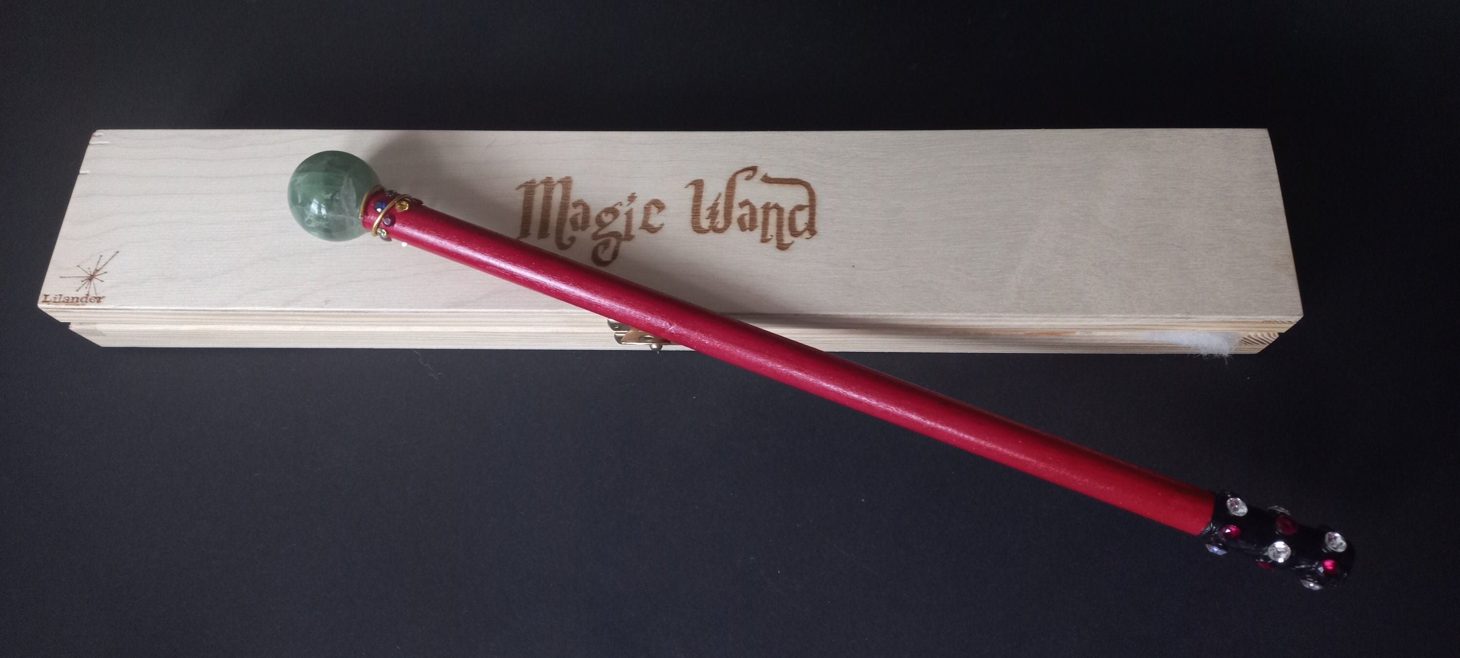 Alex Russo Wand With Real Gems and Fluorite Stone - Etsy