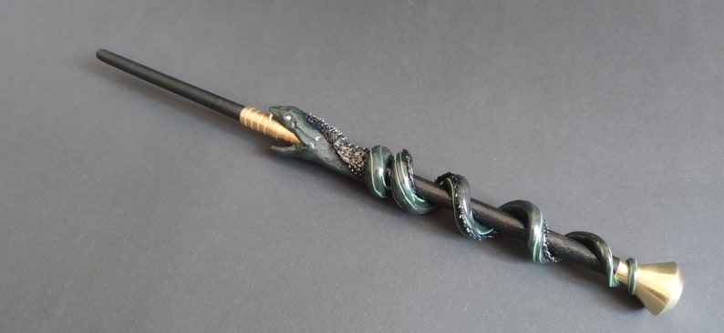 Serpentus Furor Wooden Snake Magic Wand Hand Made by Lilander - Etsy
