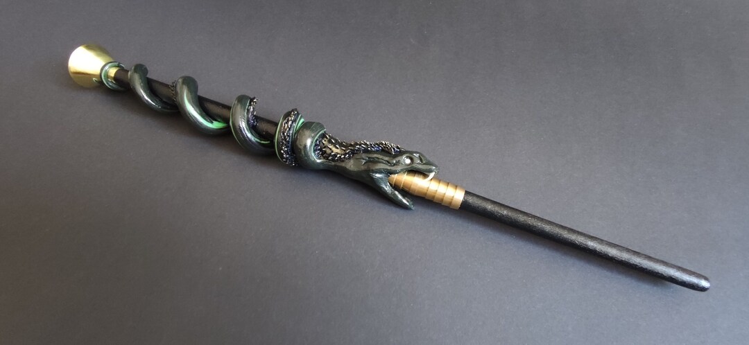 Serpentus Furor Wooden Snake Magic Wand Hand Made by Lilander - Etsy