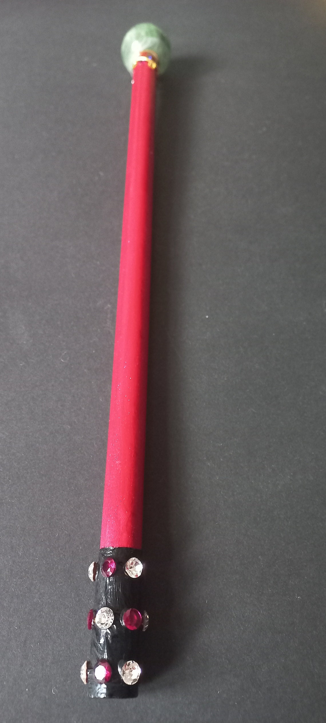 Alex Russo Wand With Real Gems and Fluorite Stone - Etsy