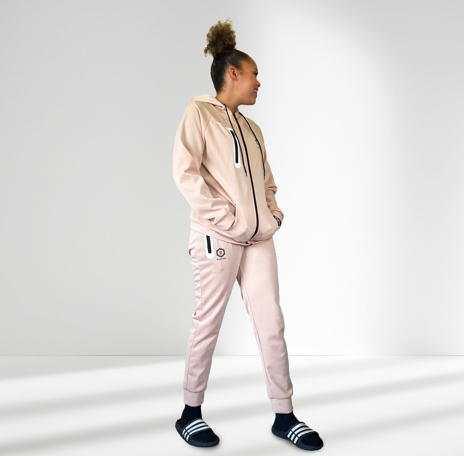 Balling Hexagon Peach Zip-up Hoodie Tracksuit - Limited Edition - Etsy