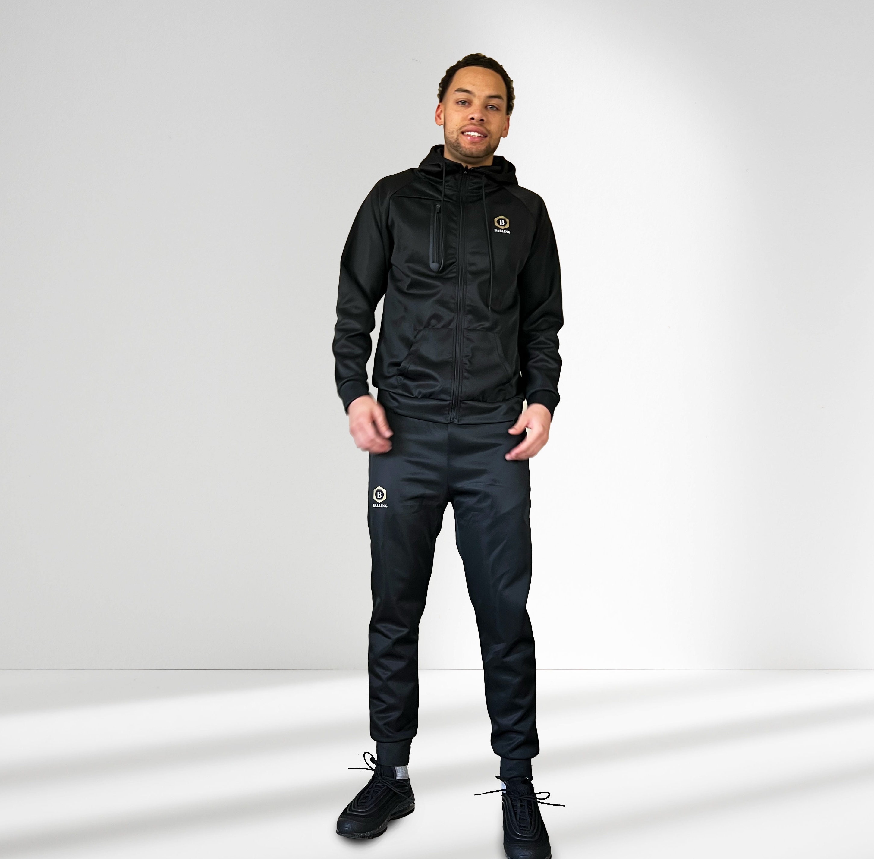 Balling Hexagon Black Zip-up Hoodie Tracksuit Limited - Etsy