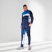 Blue and White Three Tone Skinny Fit Tracksuit Set for Men and Women ...