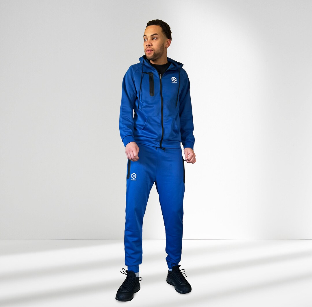 Balling Hexagon Blue Zip-up Hoodie Tracksuit Limited Edition - Etsy UK