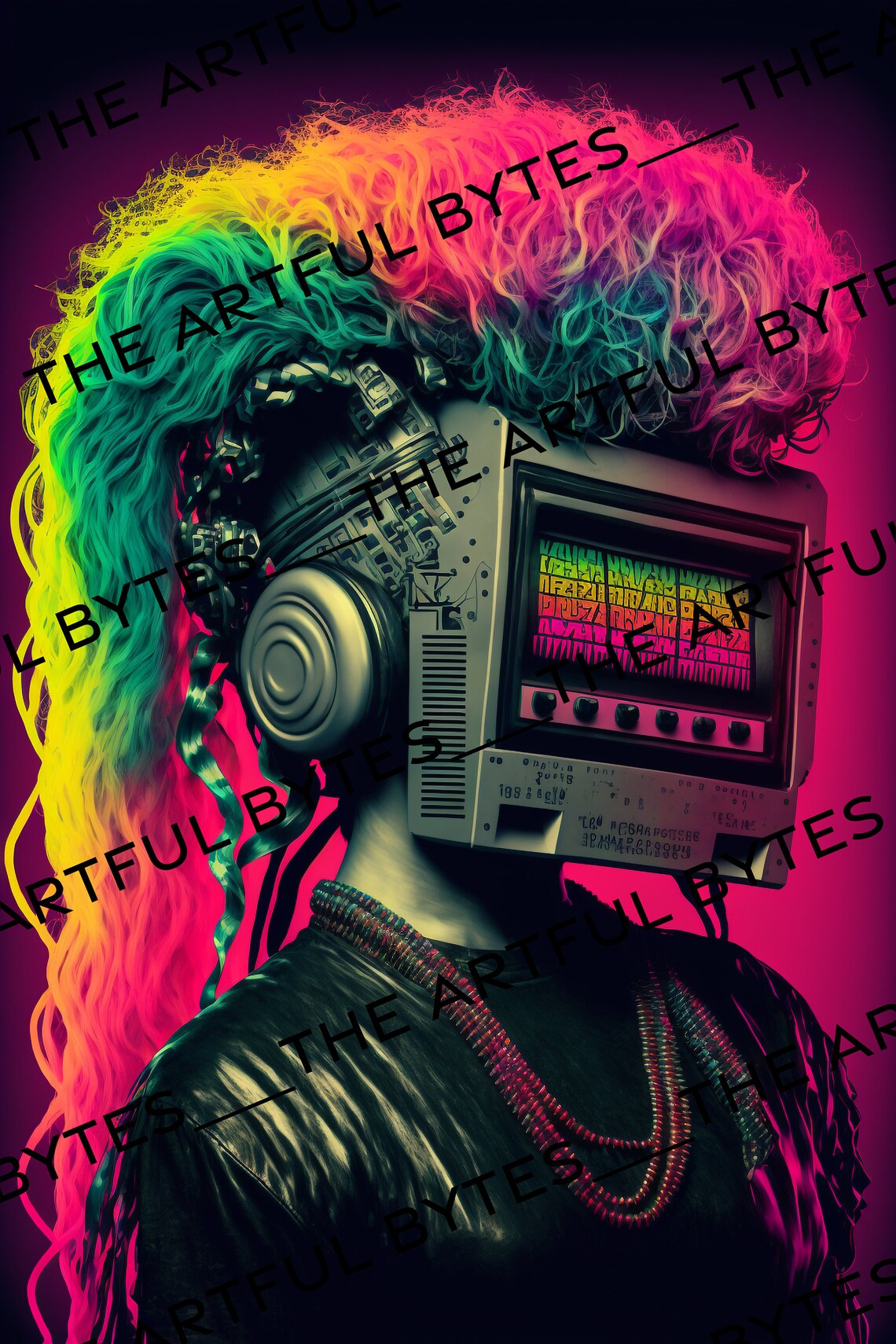 1980s Vintage Fashion Robot 4 Digital Art Print Instant - Etsy.de