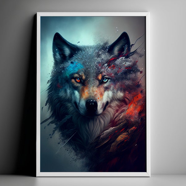 Surreal Wolf Art - Etsy
