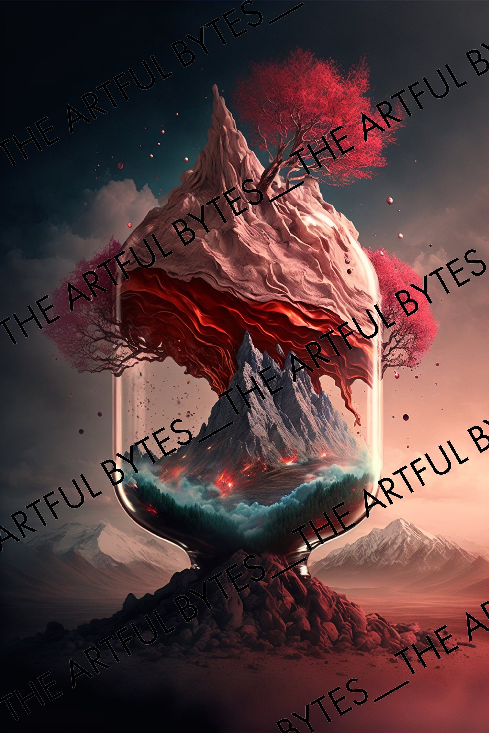 Dreamlike Fantasy Illustration, Digital Art Print, Digital Download ...