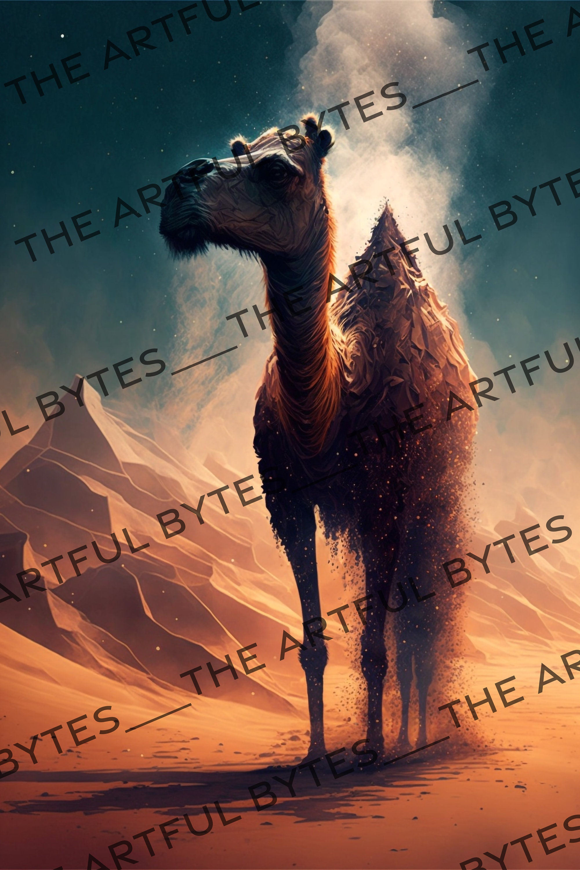 Camel Fantasy Surreal Art, Digital Art Print, Digital Download ...
