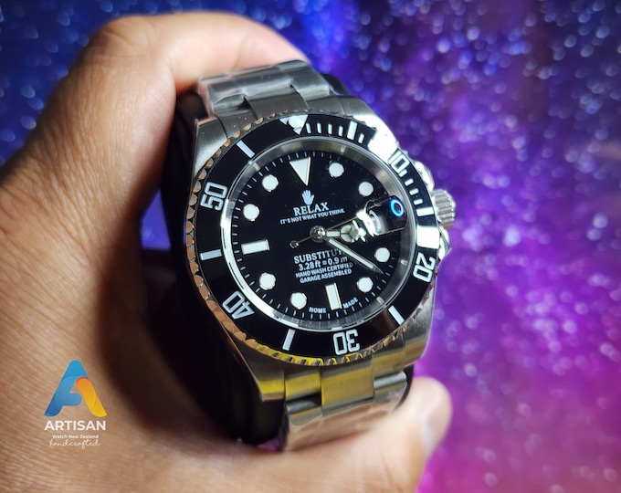 RELAX Submariner With Seiko NH35 Movement - Etsy