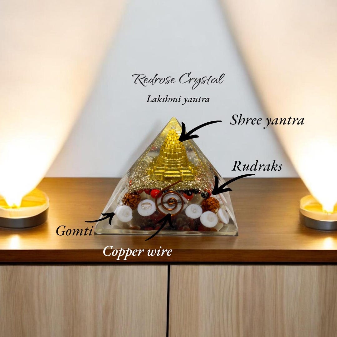 Lakshmi Yantra Pyramid for Prosperity,wealth &abundance –sacred Energy ...