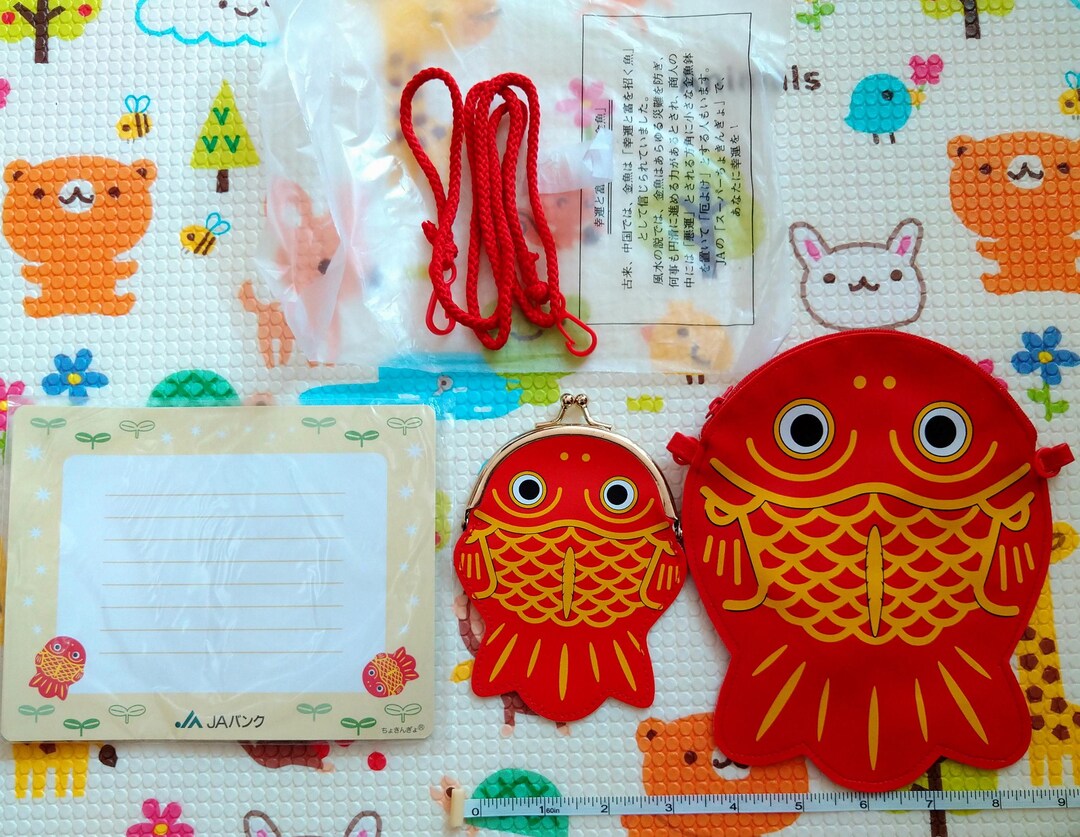 Cute Goldfish Mini Crossbody Bag Coin Purse Memo Pad From Japan - Etsy
