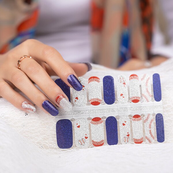 Baseball Nails - Etsy