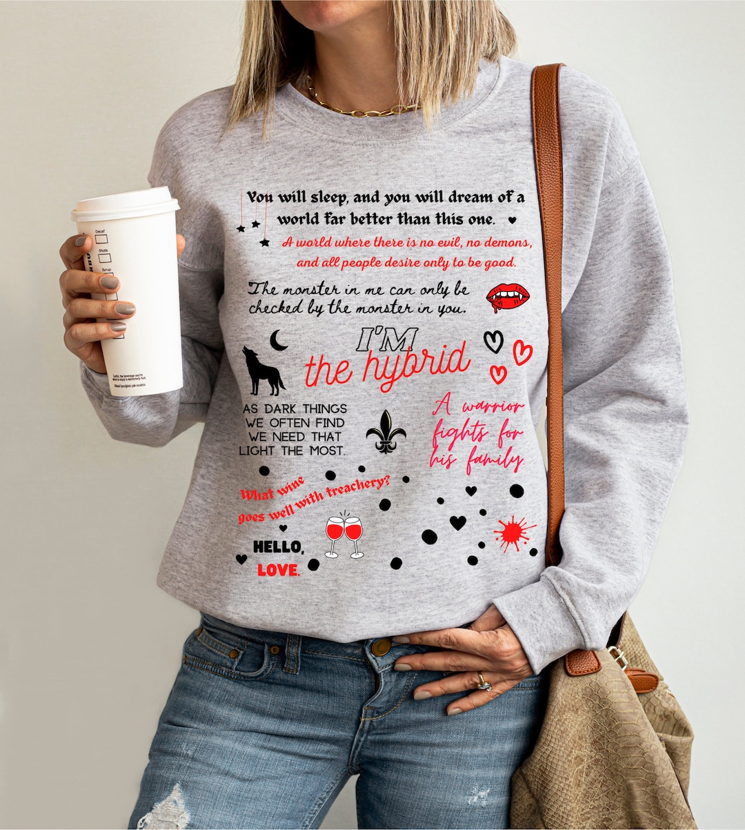 Klaus Quotes Sweatshirt | Klaus Mikaelson | Famous Klaus Quotes | Klaus ...