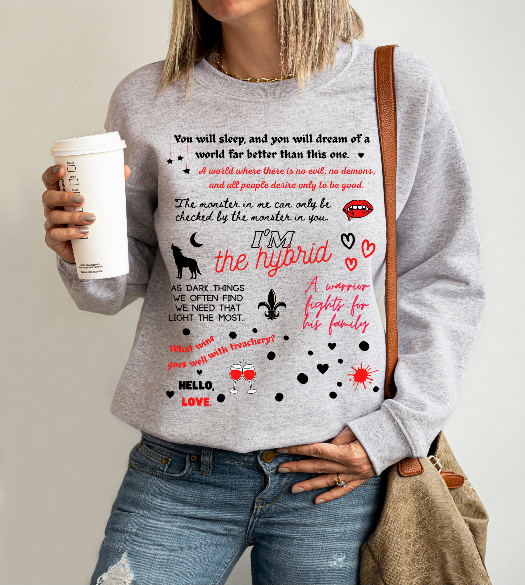 Klaus Quotes Sweatshirt | Klaus Mikaelson | Famous Klaus Quotes | Klaus ...