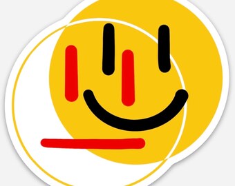 Smiley Face Tea Bag Sticker - Etsy