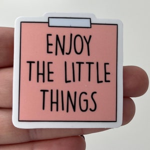Enjoy the Little Things Sticky Note - Etsy