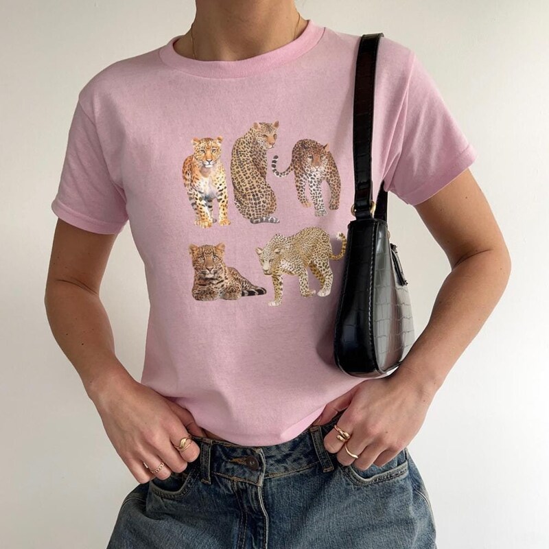 Leopard Print Top Y2k - Etsy