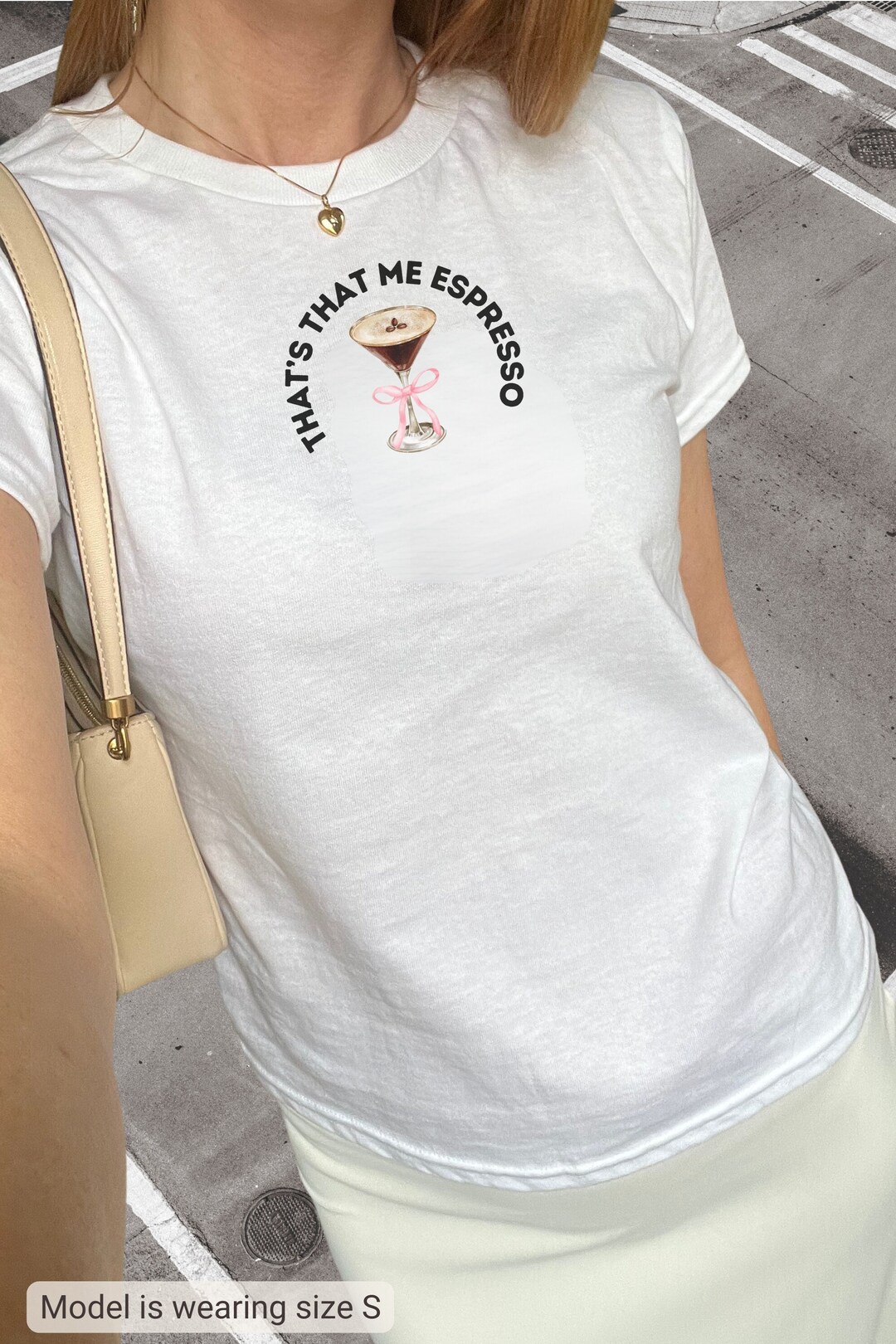 Espresso Martini Y2k Baby Tee Funny That's That Me Espresso Logo Tee ...