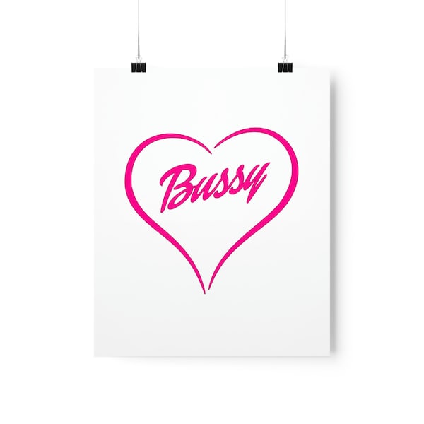 Bussy Pink Poster - Etsy