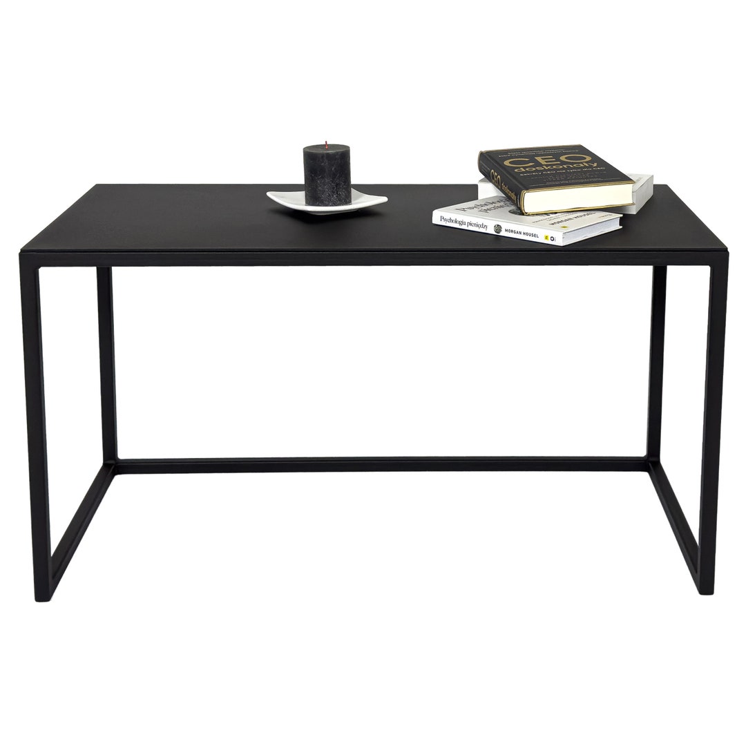 Living Room Black Metal Table Coffee Table Metal Top - Etsy