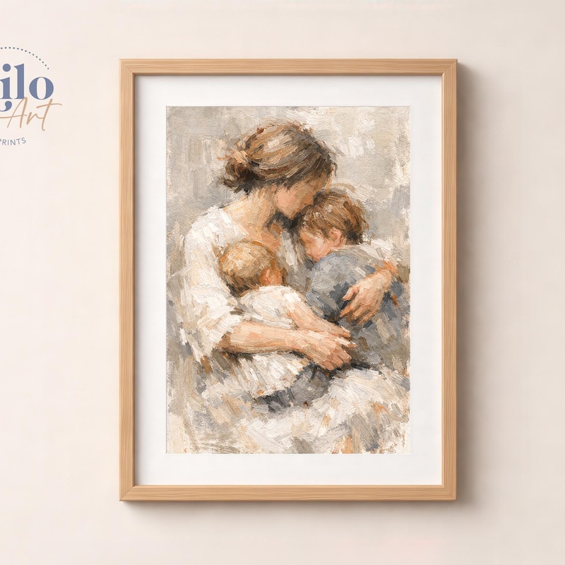 Bild mama mit zwei kindern - Etsy.de