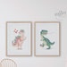 Cute Dinosaur Poster Dino Posters for Boys and Girls Nursery Art Print ...
