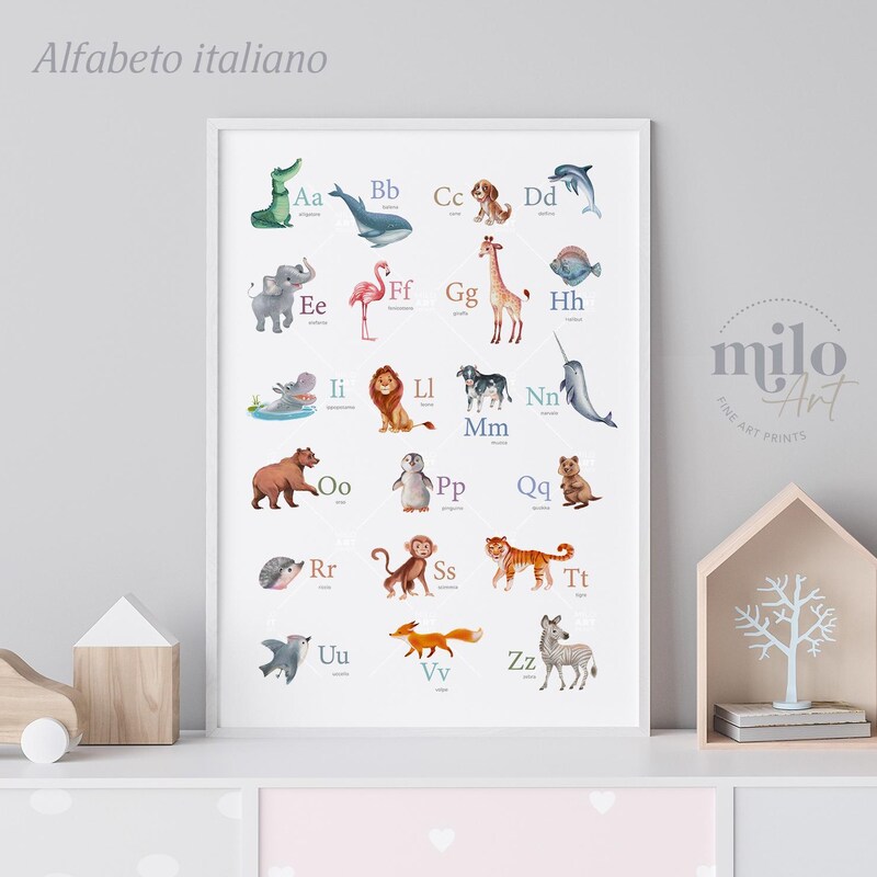 Italian Alphabet - Etsy