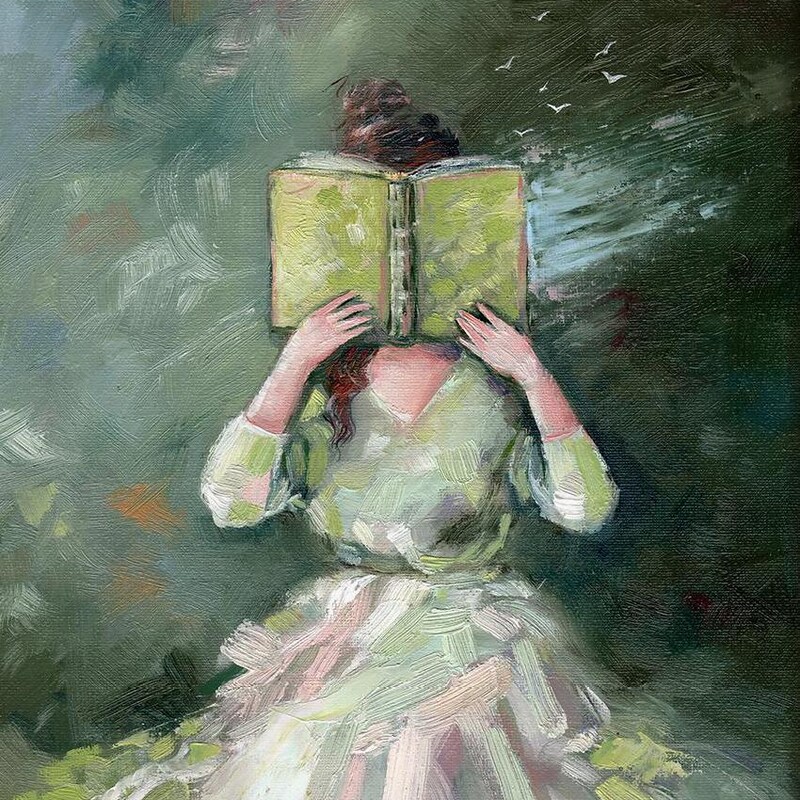 Book Painting - Etsy