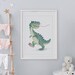 Cute Dinosaur Poster Dino Posters for Boys and Girls Nursery Art Print ...