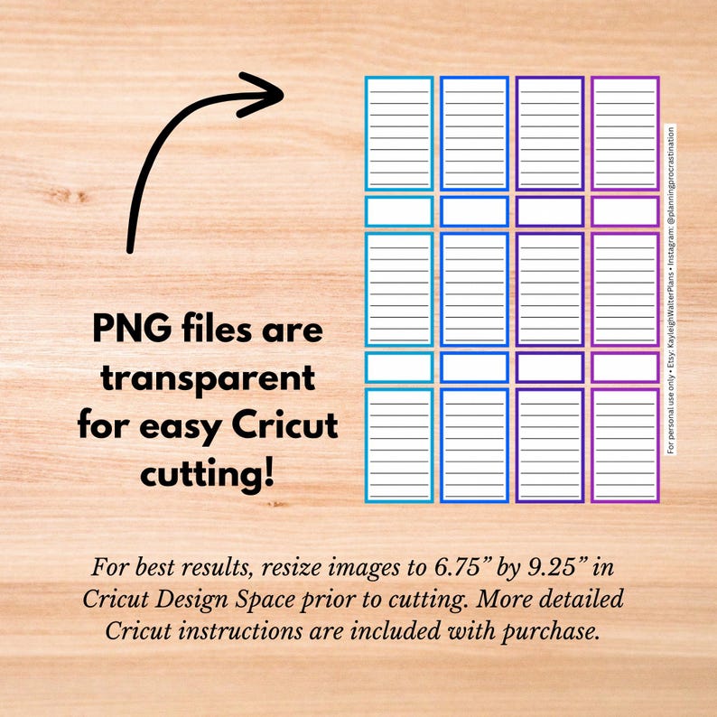 Classic Happy Planner Vertical Layout Printable Lined Boxes in 40 ...