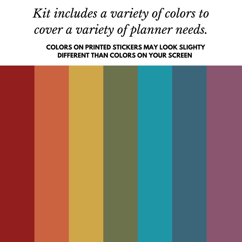 Happy Planner Dashboard Layout Printable Boxes in Autumn Colors ...