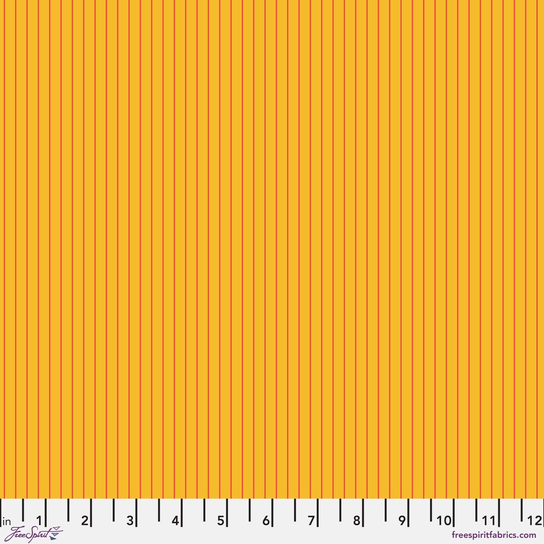 Tiny Stripes - Sunrise - True Colors by Tula Pink From Freespirit ...